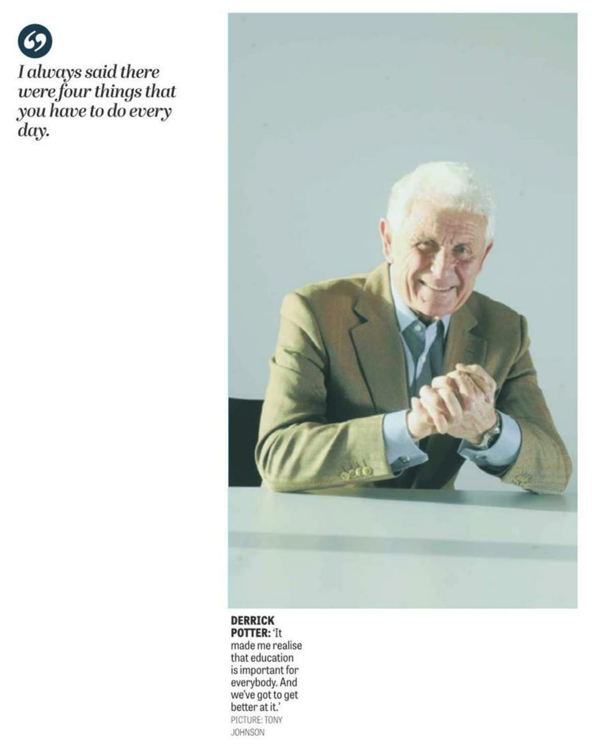 Great recognition for our executive chairman - Potter Space